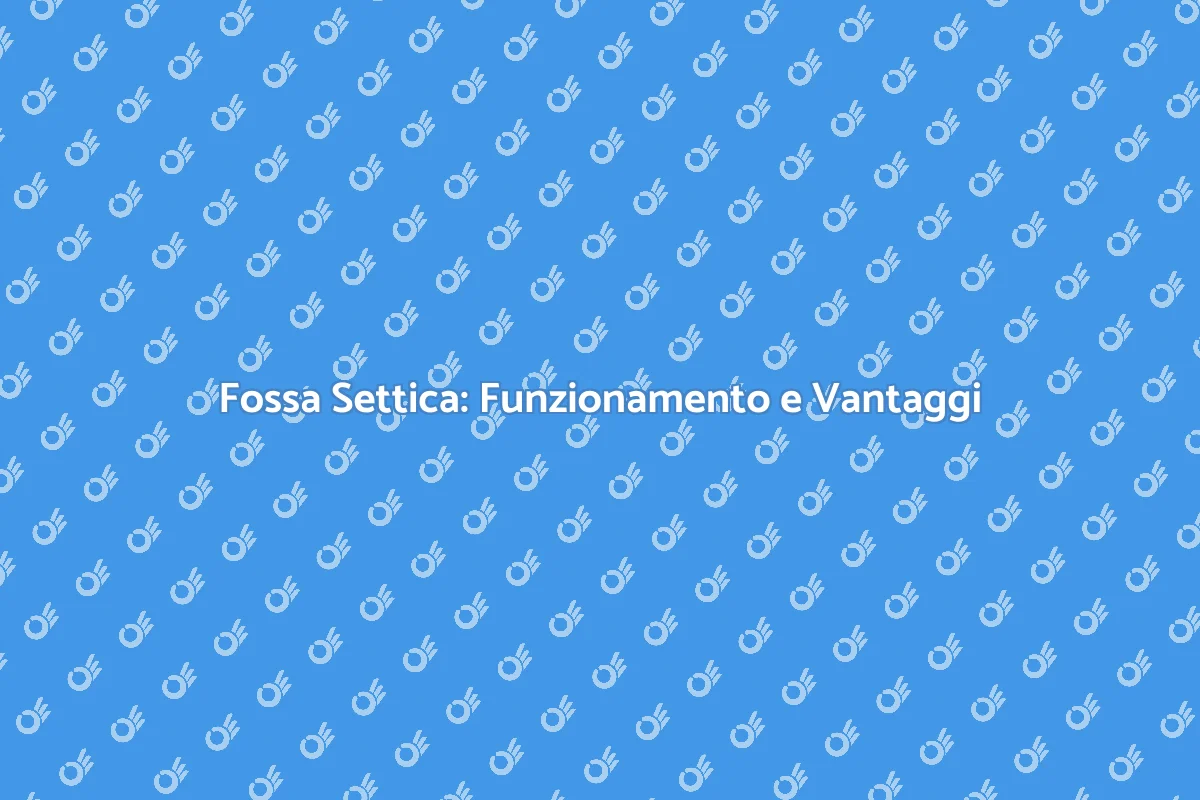 Fossa Settica: Guida Completa e Vantaggi