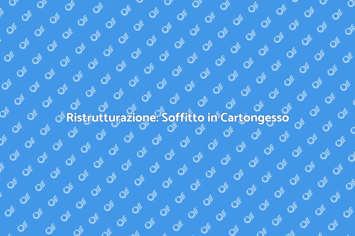 Montaggio Soffitto in Cartongesso